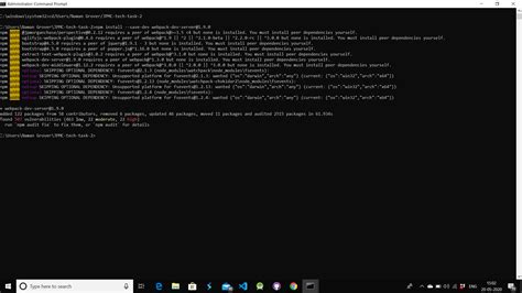 Npm Install · Issue 158 · Insidesherpajpmc Tech Task 2 · Github