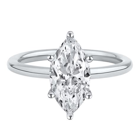 Helzberg Lab Grown Diamonds Lab Grown Diamond Solitaire Ring Marquise