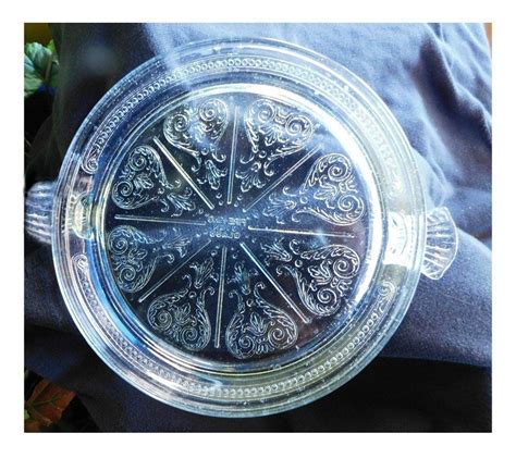 Glass Fire King Trivet Anchor Hacking Glass Trivet Clear Glass
