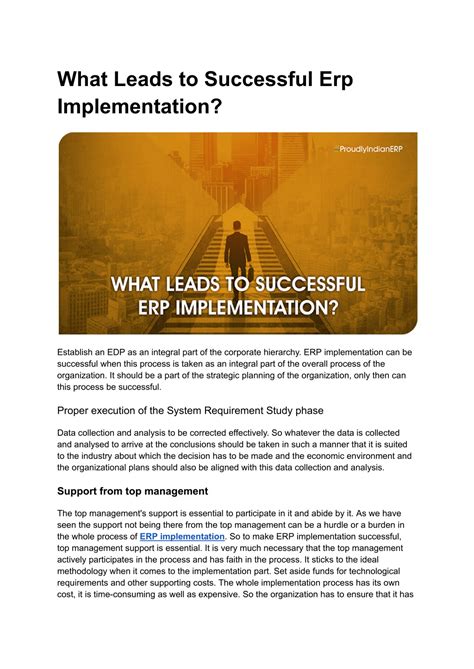 Ppt What Leads To Successful Erp Implementation Powerpoint Presentation Id 12843674