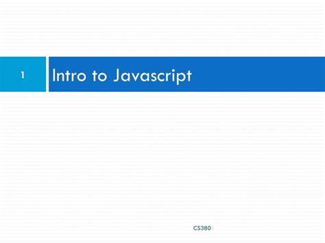 Ppt Intro To Javascript Powerpoint Presentation Free Download Id