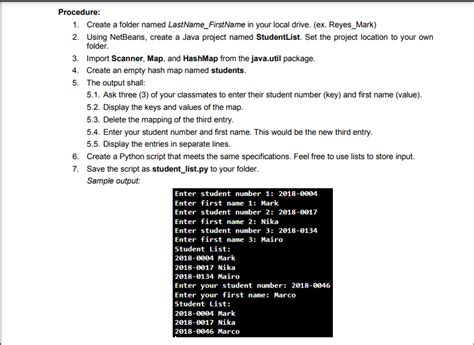 solved procedure 1 create a folder named