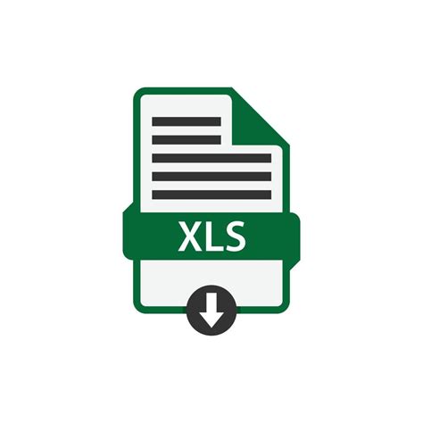 XLS Document Download File Vector Vector Art At Vecteezy