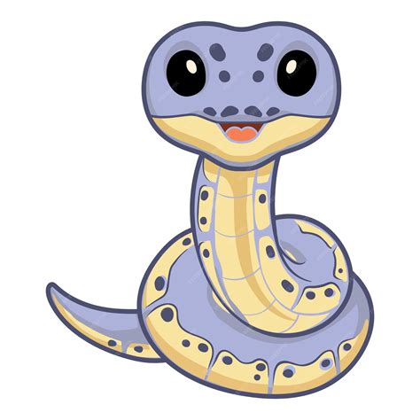 Premium Vector Cute Killer Clown Ball Python Cartoon