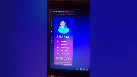 New Portfolio Website 1 Shorts Viralshorts Html Css
