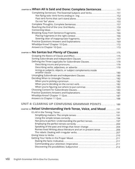 English Grammar All In One For Dummies Chapter Quizzes Online
