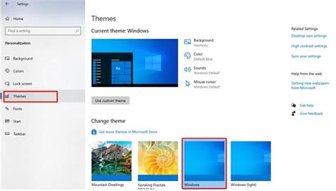 How To Change Windows Interface To Default