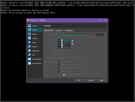 Cannot Boot Virtual Box No Bootable Option Or Device Was Found R Virtualbox