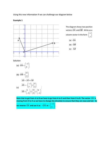 Vector Algebra Magnitude And Direction Csec Math Tutor