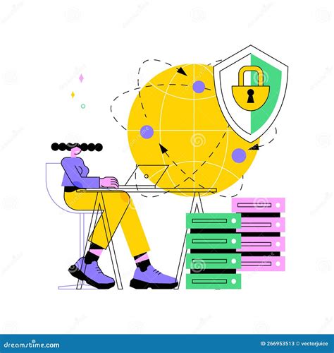Proxy Server Abstract Concept Vector Illustration Stock Vector Illustration Of Settings Story