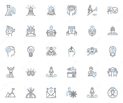 Direction Skills Line Icons Collection Navigation Orientation