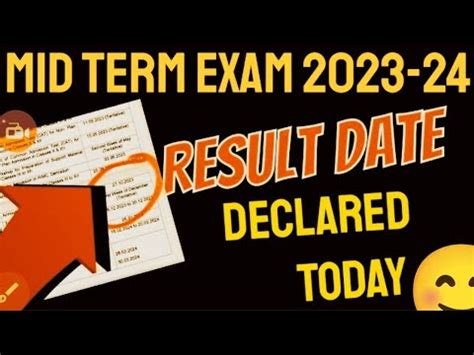 Mid Term Exam 2023 Result Date Declare Mid Term Exam का रिजल्ट कब