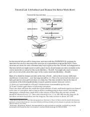 TutorialLab5HumanSexRatioWORKSHEET Doc Tutorial Lab 5 Arbuthnot And Human Sex Ratios Work