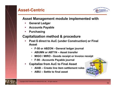 Presenting Sap Fixed Assets Capitalization Best Practices Pdf