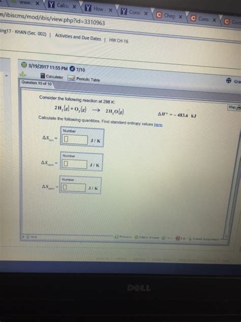 Consider The Following Reaction At 298 K 2h 2 G