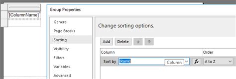 How To Display Ssrs Report Columns In Rank Order Microsoft Qanda