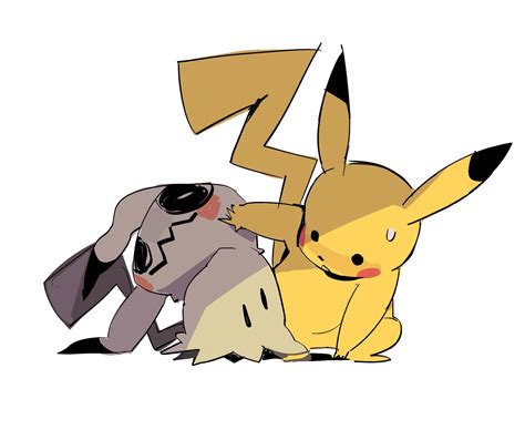 Pikachu And Mimikyu Pokemon Drawn By Arrcticcfish Danbooru