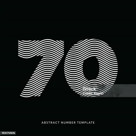 등번호 70번 추상 숫자 템플릿입니다 기념일 번호 템플릿 절연 기념일 아이콘 라벨 기념일 상징 벡터 스톡 일러스트 기념일에 대한 스톡 벡터 아트 및 기타 이미지 Istock