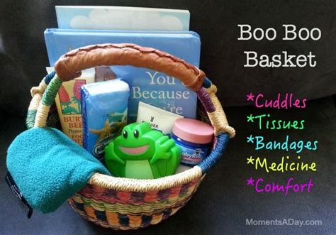 How To Make Your Own Boo Boo Basket Moments A Day Basket Parenting Tools Boo
