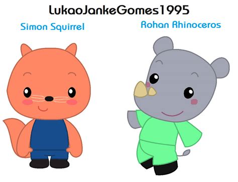 Nhkl Ocs Simon Squirrel And Rohan Rhinoceros By Lukaojankegomes1995 On Deviantart