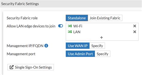 Fortigate Fabric Role Root Is Missing From Ui R Fortinet