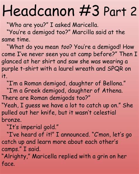 Percy Jackson Headcanon 3