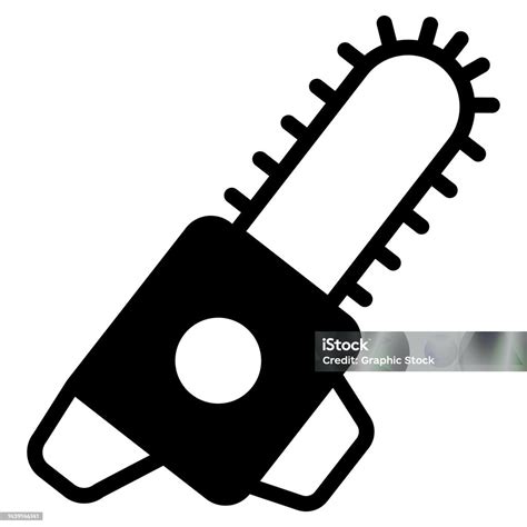 전기톱 글리프 아이콘 벡터 글리프 디자인 건설 기계류에 대한 스톡 벡터 아트 및 기타 이미지 건설 기계류 건설 산업 건축하기 Istock