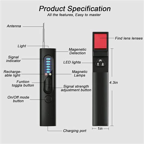 Anti-Spy Hidden Camera Detector Prevent Monitoring Wireless Signal Detector US | eBay