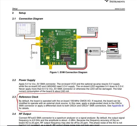 LMX EVM Evaluation Board Cannot Change Starting Frequency Or Create Ramp Signal Clock