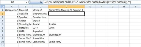 Excel How To Correctly Retrieve Each Selected Value From A