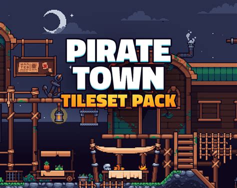 Pirate Town Tileset Pack Mucho Pixels