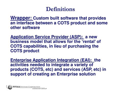 Ppt Cots Based Systems Benefits Potential Risks And Mitigation