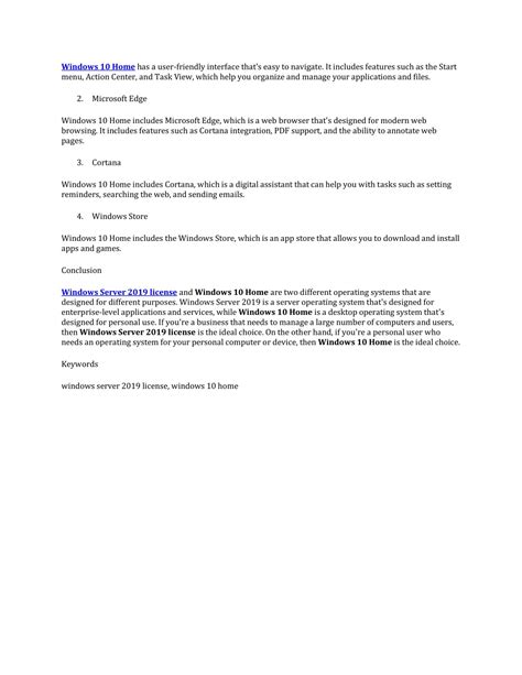 Ppt Windows Server 2019 License Vs Windows 10 Home Whats The