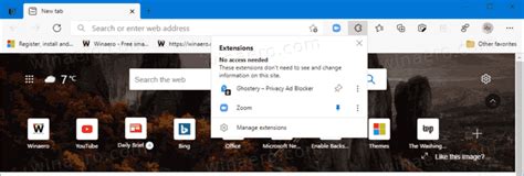 Enable Extensions Menu Button In Microsoft Edge Chromium Images