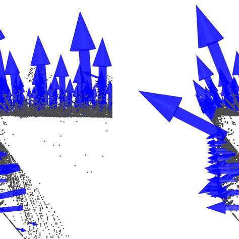 Example Of Estimated Surface Normals For A Subset Of Points Using A
