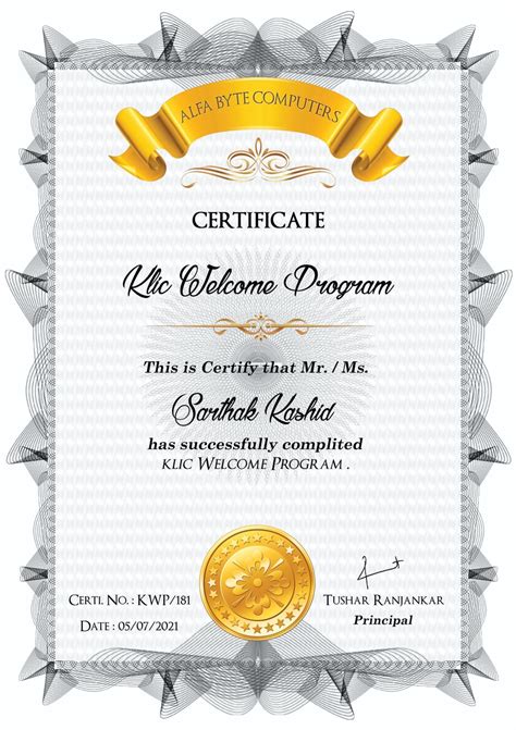 Sarthak Kashid On Linkedin Im Completed Klic Welcome Program About Computer