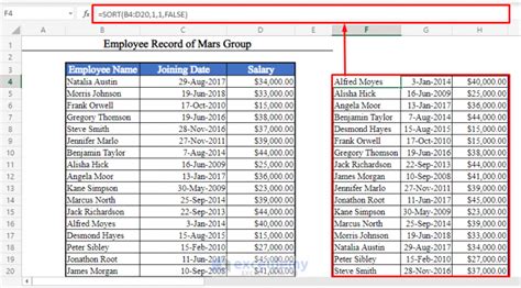 How To Use SORT Function In Excel 4 Examples ExcelDemy