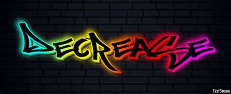 Decrease Text Effect And Logo Design Word