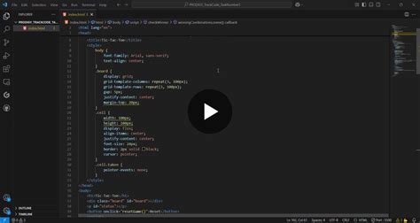#webdevelopment #javascript #html #css #tictactoe #prodigyinfotech | Chinmay N