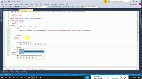How To Use Web Method Without Using Ajax In Asp Net YouTube