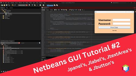 Netbeans Gui Tutorial 2025 2 Jlabels Jpanels Jtextareas