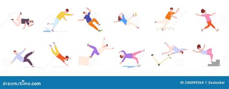 Falling Unbalanced Three Balls Isolated On White Background 3d Illustration Royalty Free Stock