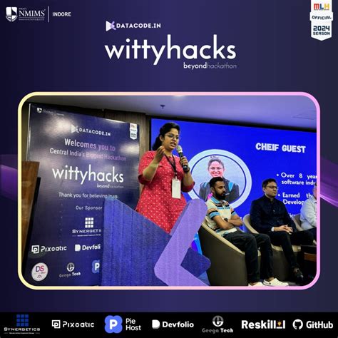 wittyhacks on linkedin elevated the entire event srashti jain s