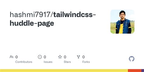 Github Hashmi7917tailwindcss Huddle Page