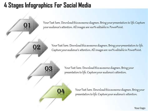 Busines Ppt Diagram Stages Infographics For Social Media Powerpoint Template PowerPoint