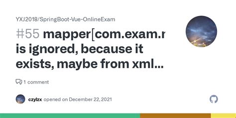 Mapper Exam Mapper ExamManageMapper FindAll Is Ignored Because It Exists Maybe From Xml