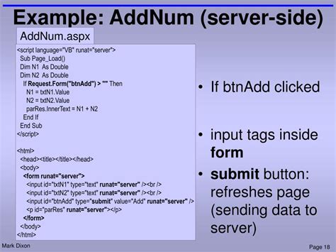 Ppt 15 â€“ Web Applications Server Side Code Asp Powerpoint