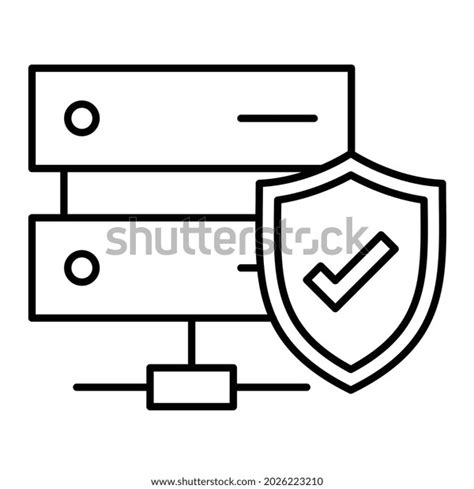 Vector Data Protection Outline Icon Design Stock Vector Royalty Free 2026223210 Shutterstock