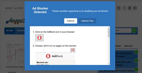 Cara Memasang Adblock Killer Anti Adblock Versi Terbaru 2018 Anggasave Tutorial Blogging