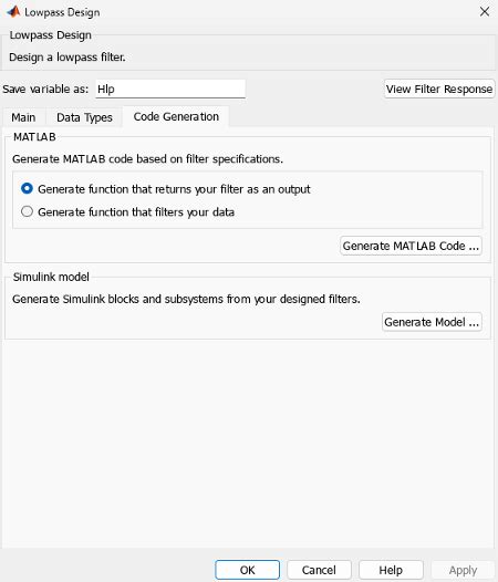 Interactive Filter Design Matlab Filterbuilder Mathworks 中国